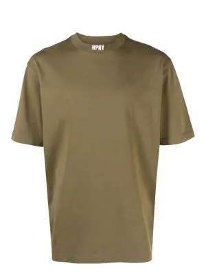 Heron Preston Hpny Embroidered-logo Tshirt - Green