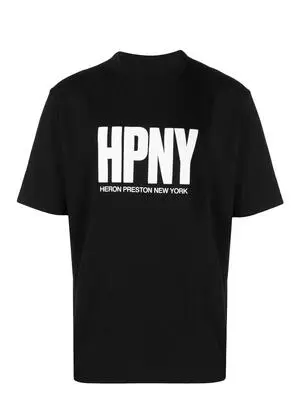 Heron Preston Logo-print Organic Cotton T-shirt - Black