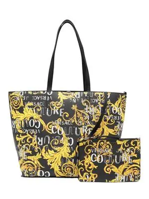 Versace Logo-print Tote Bag - Black