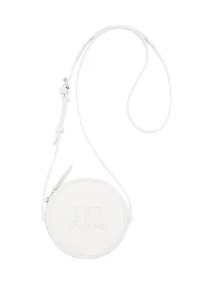 COURREGES Reedition Circle Leather Bag - White