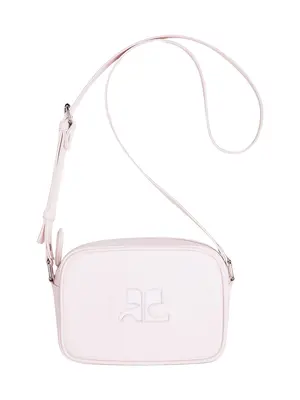 COURREGES Reedition Leather Camera Bag - Pink