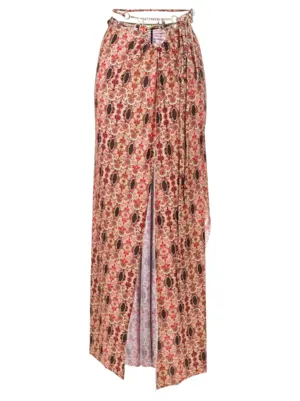 AMIR SLAMA Amir Slama Floral-print Wrap Dress