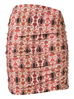 AMIR SLAMA Amir Slama Floral-Print Mini Skirt