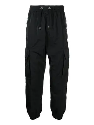 Balmain Tapered Cargo Trousers - Black