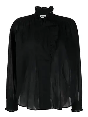 MARANT ETOILE Pamias Ruffled Blouse - Black