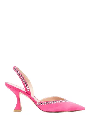 STUART WEITZMAN Gemcut Xcurve 85mm Slingback Pumps - Pink