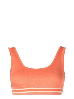 The Upside Daisy Stripe Trim Bra - Orange