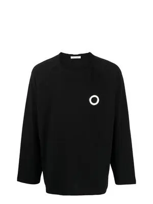 CRAIG GREEN Appliqué Detail Cotton Sweatshirt - Black
