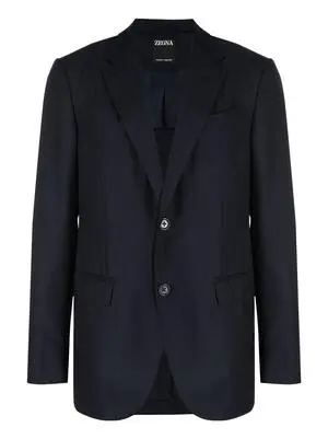 Zegna Single-breasted Blazer - Blue