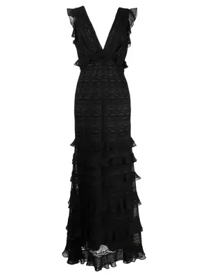 Sachin & Babi Serafina Lace Gown - Black