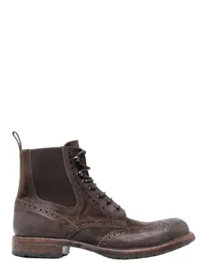 MOMA Moma Perforated Ankle Boots