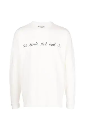 BETHANY WILLIAMS Slogan-print Cotton-blend Sweatshirt - White