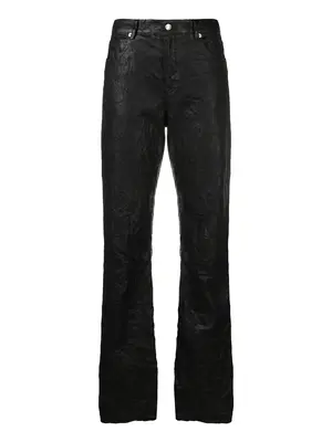 Zadig&Voltaire Evy Crinkled Leather Trousers - Black