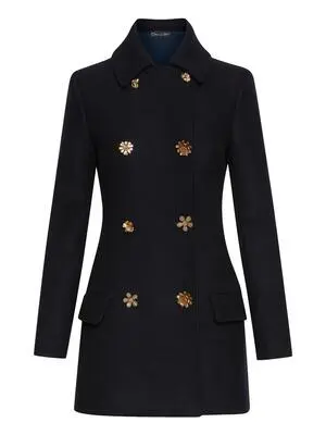 Oscar De La Renta Button-detail Blazer Dress - Blue