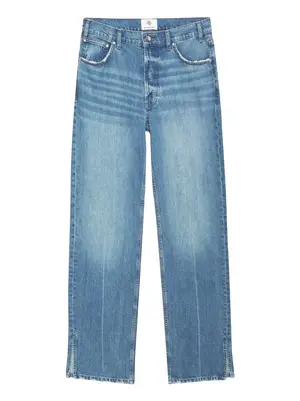 ANINE BING ANINE BING Roy Mid-Rise Straight Jeans Blue