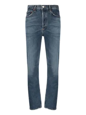 AGOLDE High-waisted Slim-fit Jeans - Blue