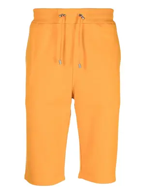 Balmain Drawstring-waist Cotton Shorts - Orange