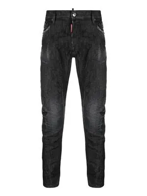 Dsquared2 Slim-cut Washed Jeans - Black
