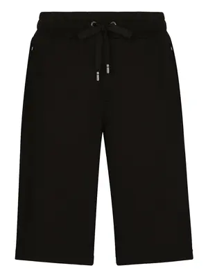 Dolce & Gabbana Dolce & Gabbana Logo-Tag Track Shorts Black