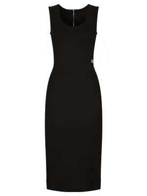 DOLCE & GABBANA Dolce & Gabbana Milano-Rib Sleeveless Midi Dress