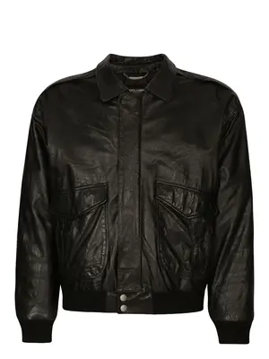 Dolce & Gabbana Leather Jacket - Black