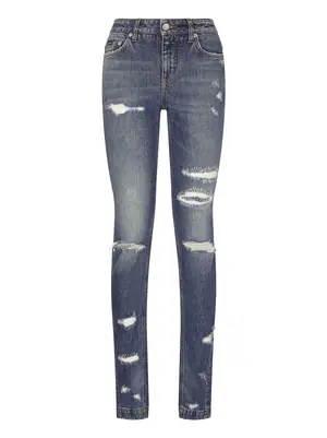 DOLCE & GABBANA Dolce & Gabbana Distressed Skinny Jeans
