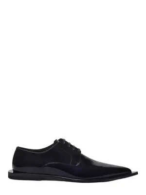 Dolce & Gabbana Patent Leather Derby Shoes - Black