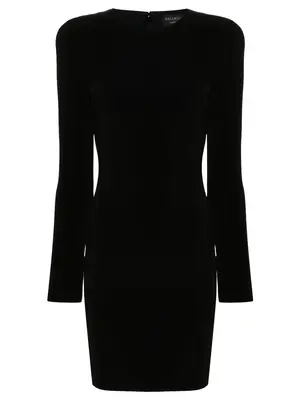 Balenciaga Long-sleeve Mini Dress - Black