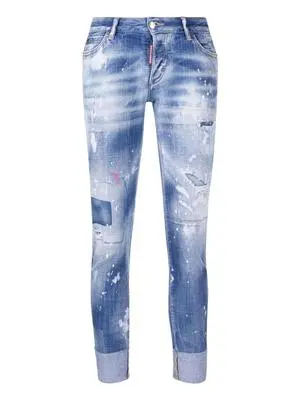 Dsquared2 Slim Cropped Jeans - Blue