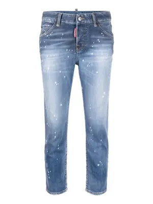 Dsquared2 Cropped Skinny Jeans - Blue
