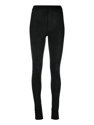 JIL SANDER Logo-print Leggings - Black