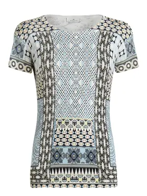ETRO Graphic-Print Knitted T-Shirt