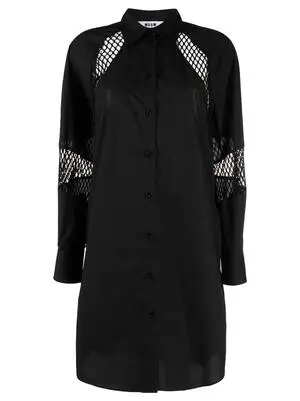 MSGM Shirt Mini Dress - Black