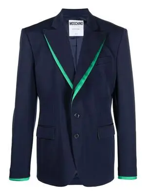 Moschino Single-breasted Tailored Blazer - Blue