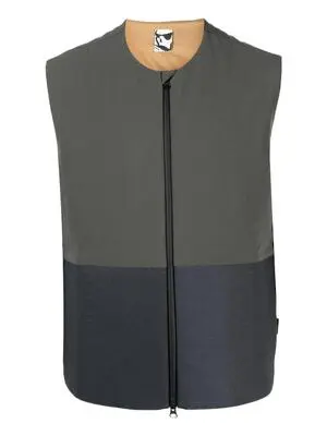 GR10K GR10K Zip-Up Collarless Gilet