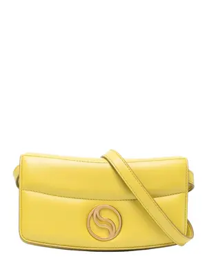 Stella McCartney Logo Plaque Crossbody Bag - Yellow