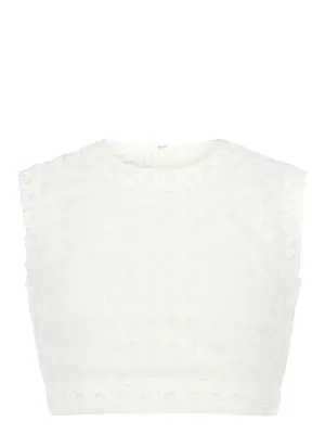 GIAMBATTISTA VALLI Giambattista Valli Cropped Knit Top