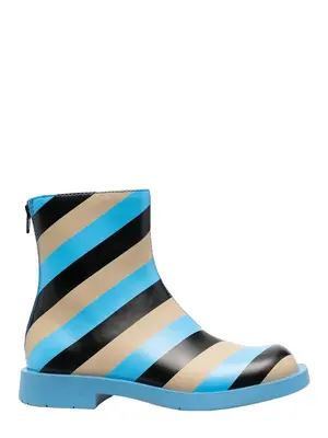 Camper Striped Ankle Boots - Blue
