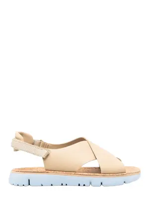 Camper Oruga Crossover-strap Sandals - Neutrals