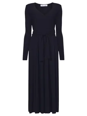 Proenza Schouler White Label Knot-detail V-neck Dress - Black