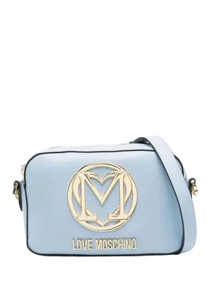 Moschino Logo-plaque Satchel - Blue