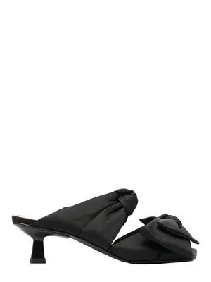 GANNI Bow 60mm Sandals - Black