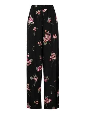 TWINSET Floral-Print Palazzo Trousers