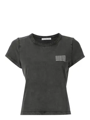 ALEXANDER WANG Alexander Wang Acid Wash Logo T-Shirt