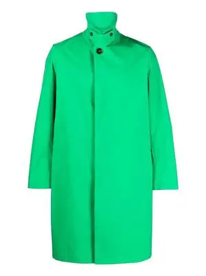 Mackintosh Single-breasted Midi Coat - Green
