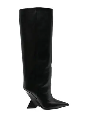 Attico Cheope Knee-high 105mm Boots - Black