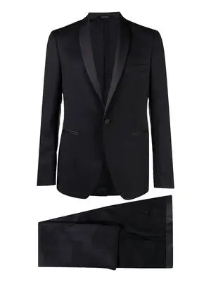 Tagliatore Tailored Single-breasted Dinner Suit - Blue