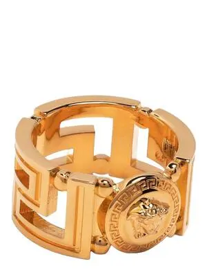 Versace La Greca Medusa Head Ring - Gold