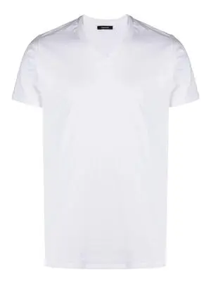 TOM FORD V-neck Short-sleeved T-shirt - White