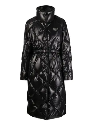 DUVETICA Duvetica Quilted Coat With Logo Patch